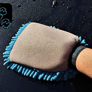 Sudz Budz Premium Medium Grade Clay Mitt, Microfiber Wash and Scrubber Car Wash Mitt, 2pcs | Car Detailing Kit, Car Clay Bar Mitt Easily Removes Embedded Stains, Restores Shine and Silky-Smooth Finish