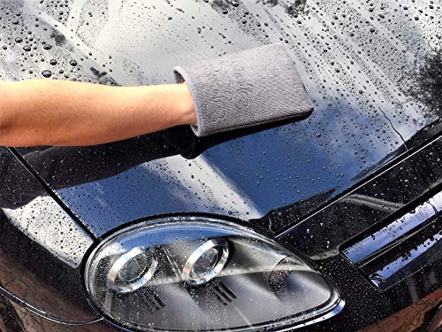 Sudz Budz Premium Medium Grade Clay Mitt, Microfiber Wash and Scrubber Car Wash Mitt, 2pcs | Car Detailing Kit, Car Clay Bar Mitt Easily Removes Embedded Stains, Restores Shine and Silky-Smooth Finish