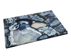 blue agate challah board platter tray by godinger