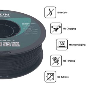 eSUN Flexible TPE Filament 1.75mm, TPE-83A 3D Printer Filament, 1KG Spool 3D Printing Filament for 3D Printers, Black