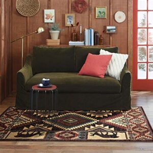 Home Dynamix Buffalo Southwest Rustic Area Rug, Brown/Red, 7'10"x10'5", Rectangular