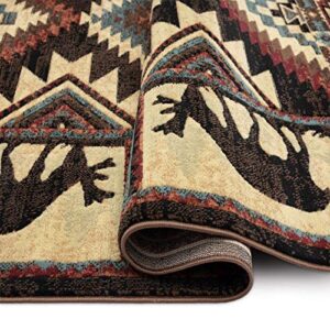 Home Dynamix Buffalo Southwest Rustic Area Rug, Brown/Red, 7'10"x10'5", Rectangular