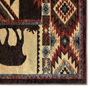 Home Dynamix Buffalo Southwest Rustic Area Rug, Brown/Red, 7'10"x10'5", Rectangular