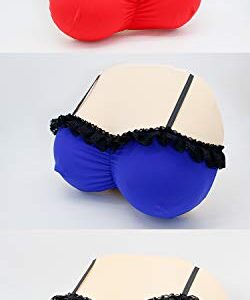 poceton Soft Boobs Pillow, 3D Memory Foam Sleep Pillow Creative Realistic Boobs Breasts Pillow Cushion, Sexy Couple Kawaii Toy Pillow Funny Gift (Black)