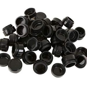 Non-Stick Silicone Wax Containers 150PCS 2ML Multi Use Storage Jars Cream Emulsion Bottles (All Black)