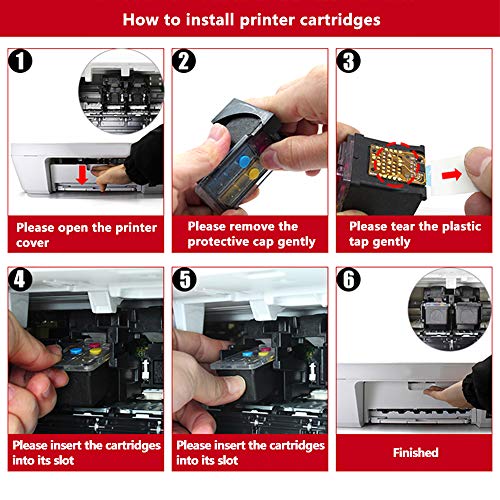 LEBOK for HP 67XXL 2 Ink Cartridges Black 3YM59A