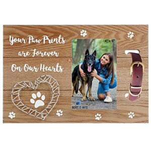 Sort it Rite Dog Memorial Picture Frame - Perfect Loss of Dog Gift, Ideal Pet Memorial Gift for Dogs & Cats, Special Pet Memorial Picture Frame with Heartfelt Quote, Holds 4x6 Photo (Natural)