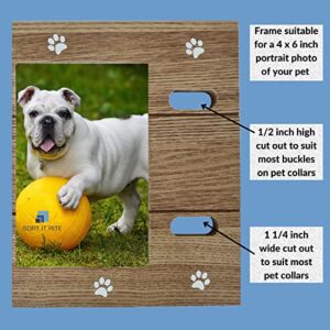 Sort it Rite Dog Memorial Picture Frame - Perfect Loss of Dog Gift, Ideal Pet Memorial Gift for Dogs & Cats, Special Pet Memorial Picture Frame with Heartfelt Quote, Holds 4x6 Photo (Natural)