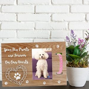 Sort it Rite Dog Memorial Picture Frame - Perfect Loss of Dog Gift, Ideal Pet Memorial Gift for Dogs & Cats, Special Pet Memorial Picture Frame with Heartfelt Quote, Holds 4x6 Photo (Natural)