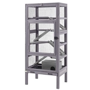 aivituvin ferret cage rat habitat 5 levels for chinchilla,lizard,squirrel, chameleon,gerbil and other small animal,prevent escape