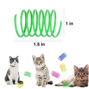 ISMARTEN Cat Spring Toy (100 Pack ), Interactive Cat Toy for Indoor Cats, Lightweight Durable Plastic, Plastic Cat Coil for Kittens to Swat, Bite, Hunt