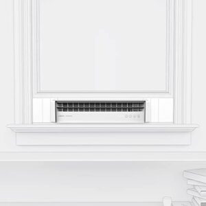 Sharper Image PORTAL Window Fan with 3 Speeds, Reversible Exhaust Mode, Weather Resistant, White, Black