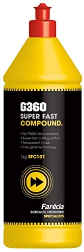 FARECLA G360 Super Fast Compound 1lt Removes Holograms and Swirls Marks (1kg)