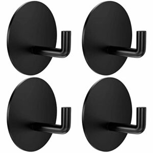 baronage 4pcs adhesive hooks bathroom hooks heavy duty wall hooks 304 stainless steel waterproof towel hooks for hanging robes, towels, hats, bathroom, shower, kitchen, living room, depot