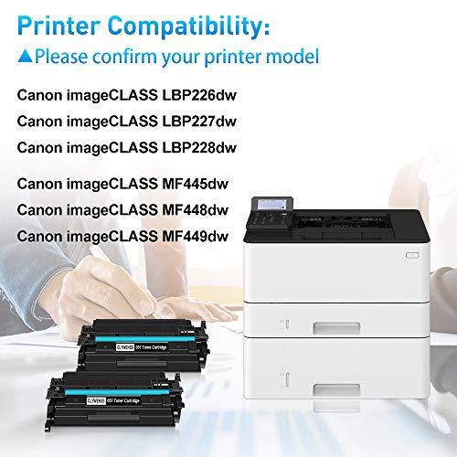 CLYWENSS Compatible 057 Toner Cartridge Replacement for Canon 057 CRG-057 Toner Cartridge to use with Canon ImageCLASS MF445dw LBP226dw LBP228dw LBP227dw MF448dw Printer (2-Pack)