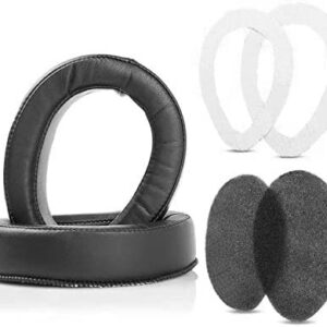 YunYiYi Replacement Earpad Cups Cushions Compatible with Sennheiser HD500 HD570 HD575 HD590 HD270 Headset Covers Earmuffs (PU Leather)