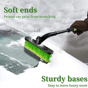 Ice Scraper for Car Windshield, SEAAES Extendable Snow Brush Remover with Foam Grip for Car Auto SUV Truck Windows