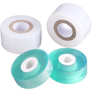 midouwest 4 pcs parafin grafting tape for fruit trees,garden plant nursery tape stretchable self adhesive membrane clear floristry film,plant repair budding tape