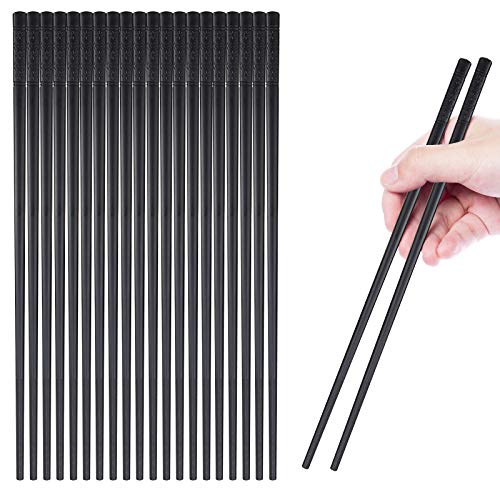 GADIEDIE Chopsticks10 Pairs Reusable Fiberglass Chopsticks,Non-Slip Chopsticks,Beginners Chopsticks,Dishwasher Safe,for Chinese style Japanese Food Cooking Chopsticks(9.5"Black cherry blossom)