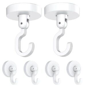 chooby powerful adhesive hooks, 6 packs towel hooks holder - 10lbs (max) , hanging coat,hat, clothes, handbag, heavy duty shower wall hanger hooks for bathrooms, living room, bedroom, kitchen, door