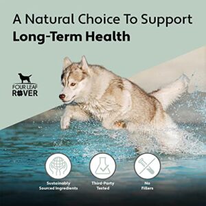 Four Leaf Rover: Safe-Sea Premium Fatty Acids - Omega-3 for Dogs - New Zealand Green-Lipped Mussel Oil for Joint Support - 11 to 45 Day Supply, Depending on Dog’s Weight - Vet Formulated