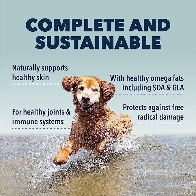 Four Leaf Rover: Safe-Sea Premium Fatty Acids - Omega-3 for Dogs - New Zealand Green-Lipped Mussel Oil for Joint Support - 11 to 45 Day Supply, Depending on Dog’s Weight - Vet Formulated