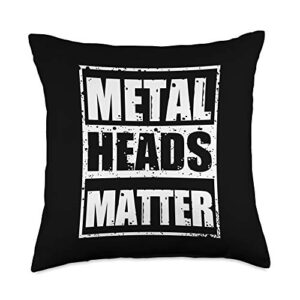 hard band rock concert guitar player festival gift metalheads matter heavy mano cornuta bassist rock throw pillow, 18x18, multicolor