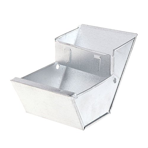 PAPABA Rabbit Hutch Trough Feeder Drinker Pet Food Bowl Rabbit Feeder Hay Rack Hay Food Bin Feeder for Farming Animals Random