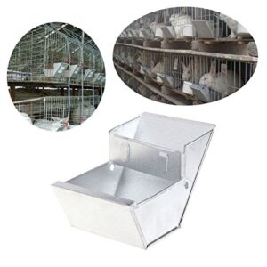 PAPABA Rabbit Hutch Trough Feeder Drinker Pet Food Bowl Rabbit Feeder Hay Rack Hay Food Bin Feeder for Farming Animals Random