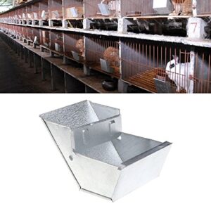 PAPABA Rabbit Hutch Trough Feeder Drinker Pet Food Bowl Rabbit Feeder Hay Rack Hay Food Bin Feeder for Farming Animals Random