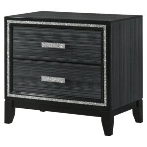 acme furniture haiden nightstand, weathered black finish