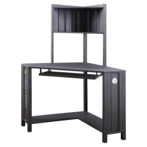 acme furniture cargo desk, gunmetal