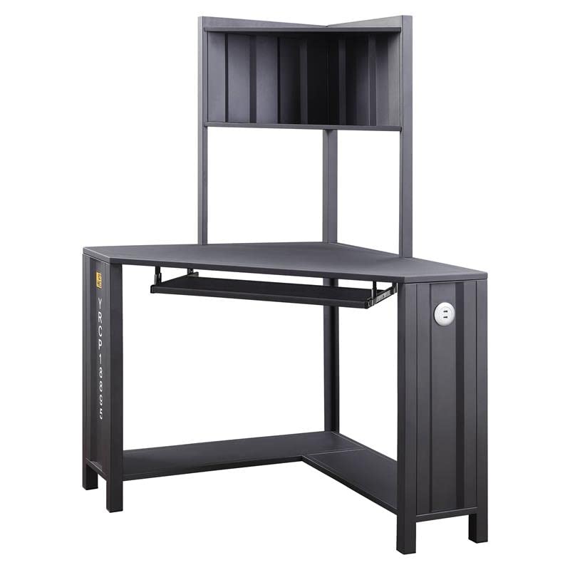 Acme Furniture Cargo Desk, Gunmetal