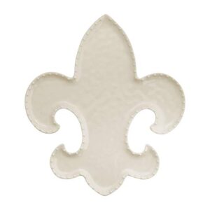 upware fleur-de-lis 12.25 inch melamine serving plate