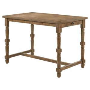 Acme Furniture Farsiris Counter Height Table, Weathered Oak Finish