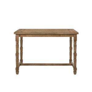 Acme Furniture Farsiris Counter Height Table, Weathered Oak Finish