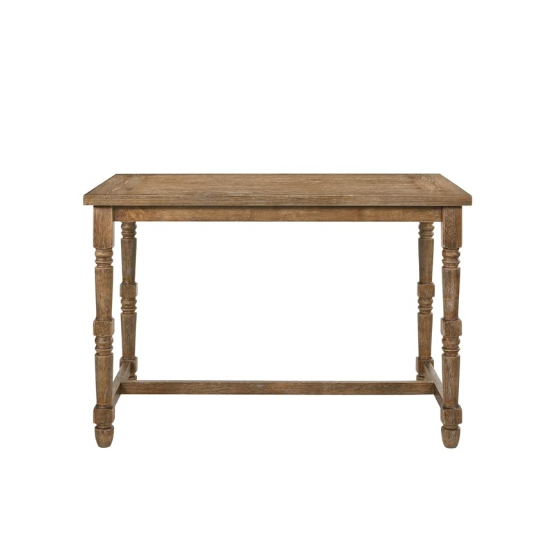 Acme Furniture Farsiris Counter Height Table, Weathered Oak Finish