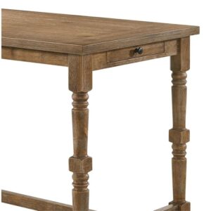 Acme Furniture Farsiris Counter Height Table, Weathered Oak Finish