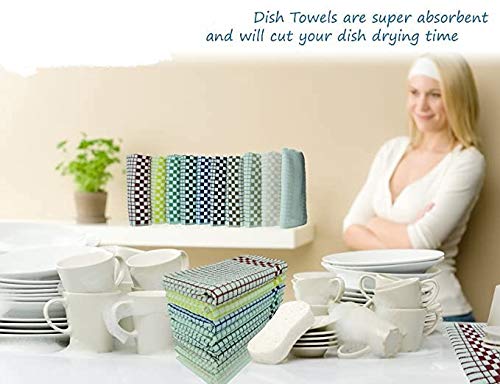 SIMPLI-MAGIC 79327 Kitchen Towels, Dish Towels, 16" x 27", 6 Pack