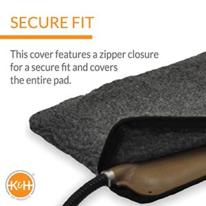 K&H PET PRODUCTS Extreme Weather Outdoor Heated Petite Kitty Pad with Deluxe Cover