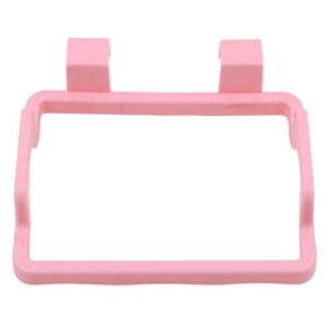 gomyie portable kitchen door back hanging trash rubbish bags holder cupboard hanger shelf,pink