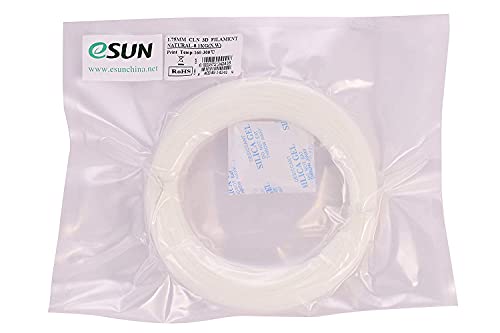 eSUN Cleaning Filament 1.75mm, 3D Printer Cleaning Filament, Prevent Nozzles and Extruders Clogging, 100g Spool 3D Printing Filament for 3D Printers, Natural