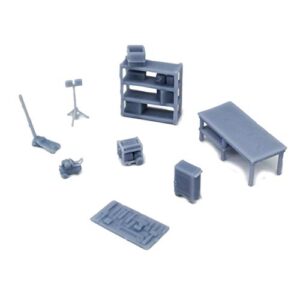 outland models railway scenery garage accessories set 1:87 ho scale