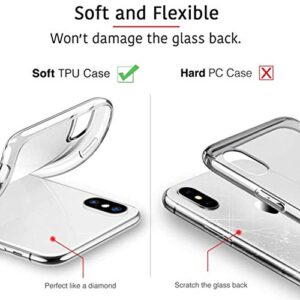 Case for Doogee N30 6.55 Inch, with [1 x Tempered Glass Screen Protector], KJYF Clear Soft TPU Shell + Ultra-Thin Anti-Scratch Anti-Yellow Case for Doogee N30 - Red 9