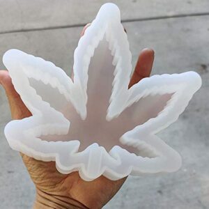 1 Pcs Leaf Maple Resin Mold, Weed Ashtray Silicone Molds, Leaf Tray Mold Ideal for Jewelry Storage Box Handmade Crafts Home Decoration (M590)