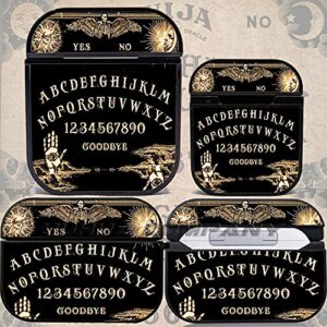 YUHUA Ouija Board Game Planchette Ghost Spirit Hunt Bizarre Talking Board Protective Case Cover for AirPods Pro (AirPods Pro, Black)