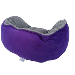 PAWSINSIDE Guinea Pig Warm Fleece Bed Small Animal Winter Cuddle Mat Bed for Ferret Rat Hedgehog Chinchilla (Purple)