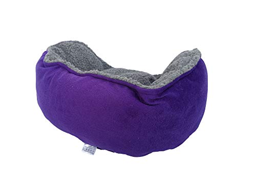 PAWSINSIDE Guinea Pig Warm Fleece Bed Small Animal Winter Cuddle Mat Bed for Ferret Rat Hedgehog Chinchilla (Purple)