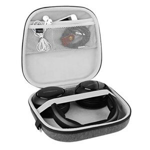 Geekria Shield Headphones Case Compatible with Arctis Nova Pro Wireless X, Arctis Nova Pro Wireless, Arctis Nova 1P Case, Replacement Hard Shell Travel Carrying Bag with Cable Storage (Dark Grey)