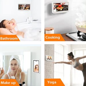 WeLohas Shower Phone Holder [360° Rotation],Bathroom Waterproof Phone Cradle,Touchable Screen Phone Shelf, Rotatable Phone Holder for Shower